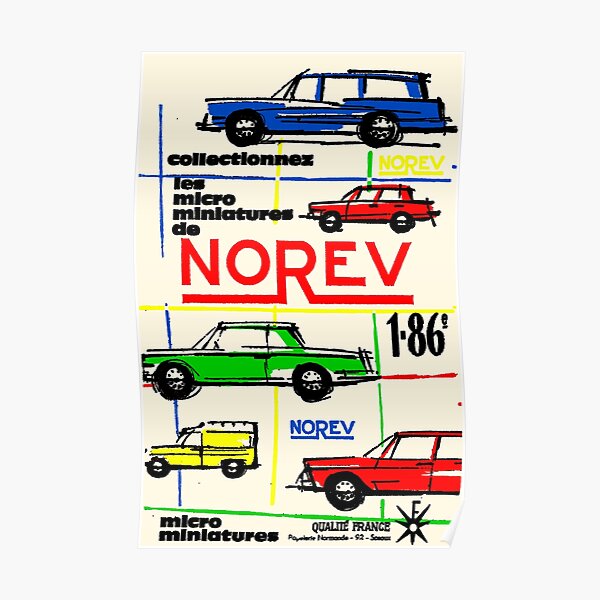 "NOREV CATALOGUE" Poster by ThrowbackMotors | Redbubble