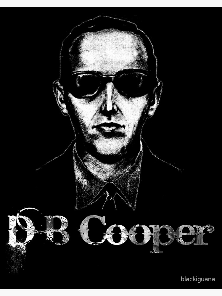 "D B Cooper" Sticker for Sale by blackiguana | Redbubble
