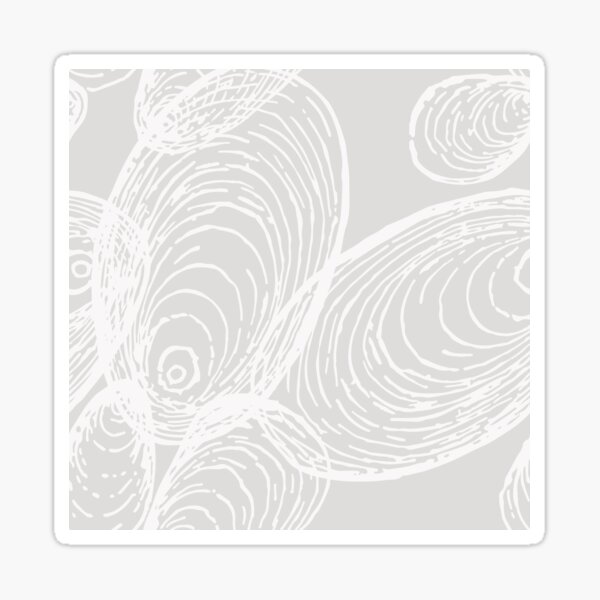 "Shells Design, Light & Subtle" Sticker for Sale by KShedenhelm | Redbubble