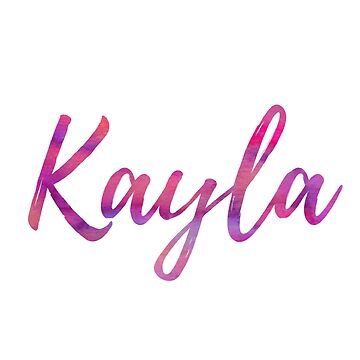 "Kayla" Sticker for Sale by msawyer | Redbubble
