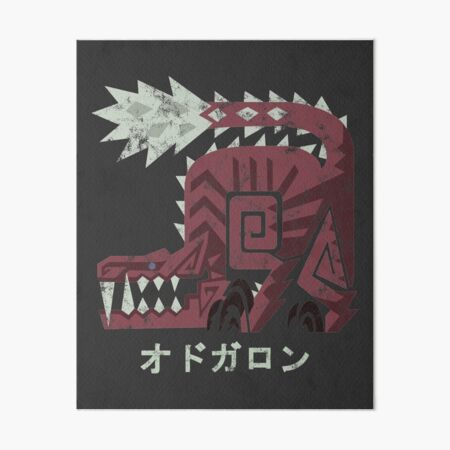 "Monster Hunter World Odogaron Kanji Icon" Art Board Print for Sale by ...