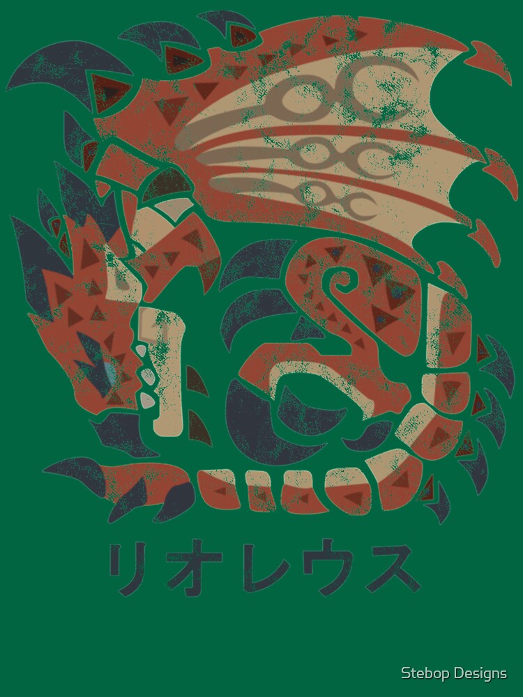 "Monster Hunter World Rathalos Kanji Icon" T-shirt for Sale by ...