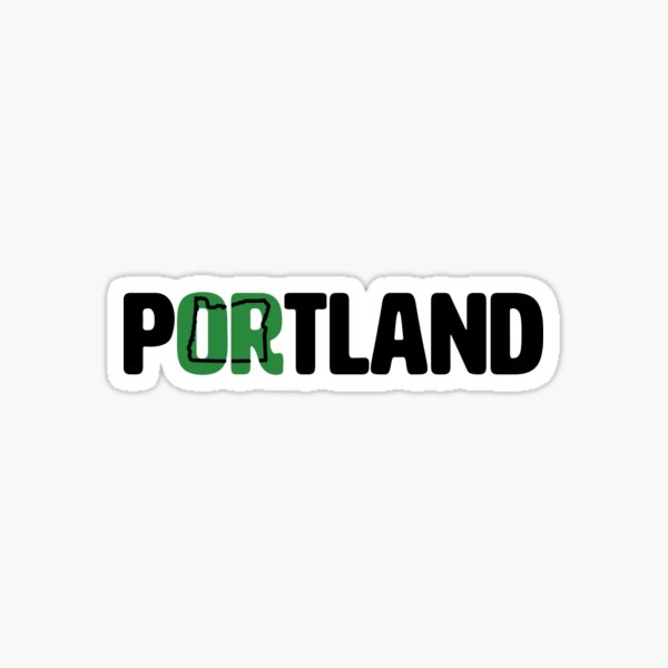 "pORtland" Sticker for Sale by gabbyyhorne | Redbubble