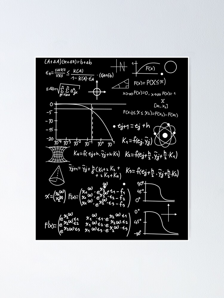 "Formulary Electrical Engineering Math" Poster by xGatherSeven | Redbubble