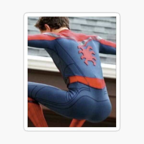 "Spidey Squats" Sticker for Sale by azule1 | Redbubble