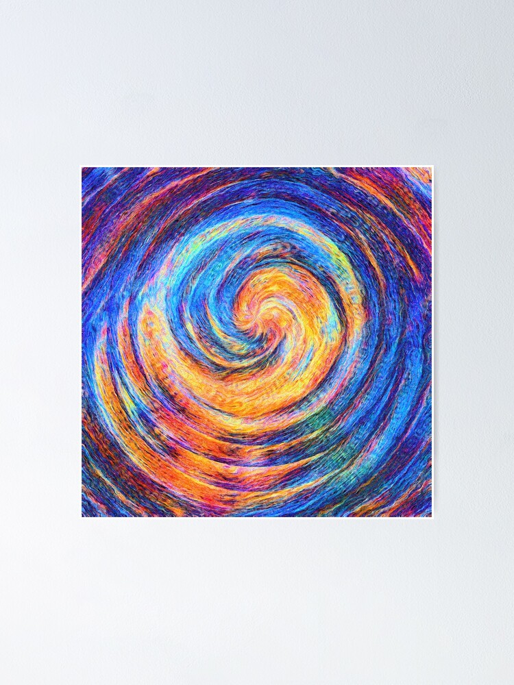 "Abstraction of vortex wave" Poster for Sale by blackhalt | Redbubble