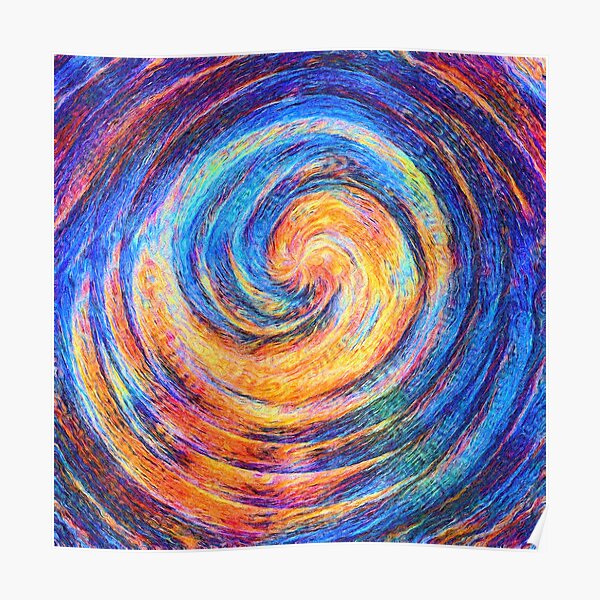 "Abstraction of vortex wave" Poster for Sale by blackhalt | Redbubble