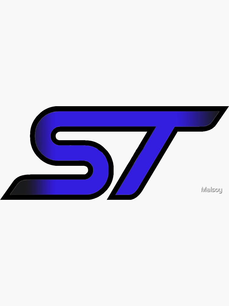 "Ford ST Logo" Sticker for Sale by Malsoy | Redbubble