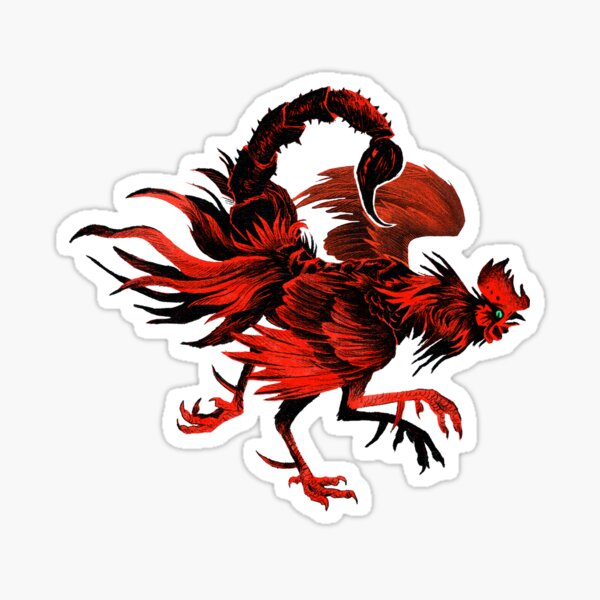"Scorpion Rooster" Sticker by karmabees | Redbubble
