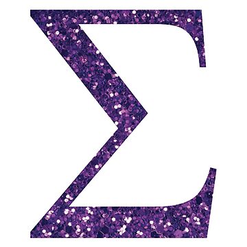 "Purple Sparkly Sigma" Sticker for Sale by daisydebby | Redbubble
