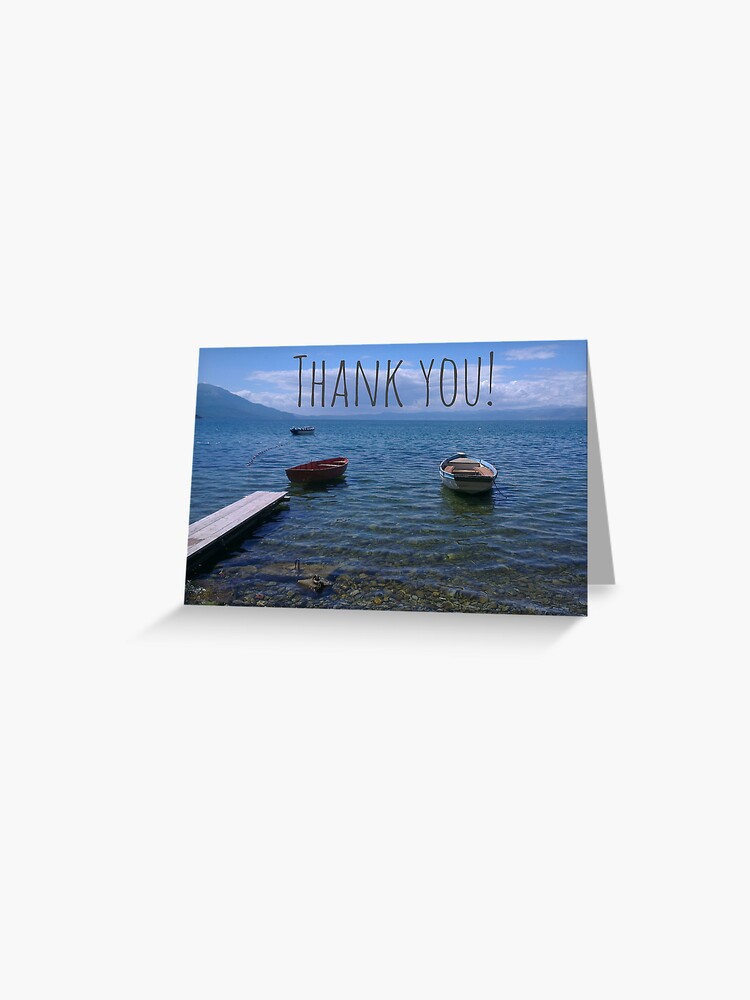 "Thank you boats" Greeting Card for Sale by FigTreeDesigns | Redbubble