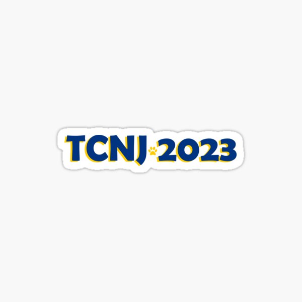"TCNJ 2023" Sticker by cdanziger | Redbubble
