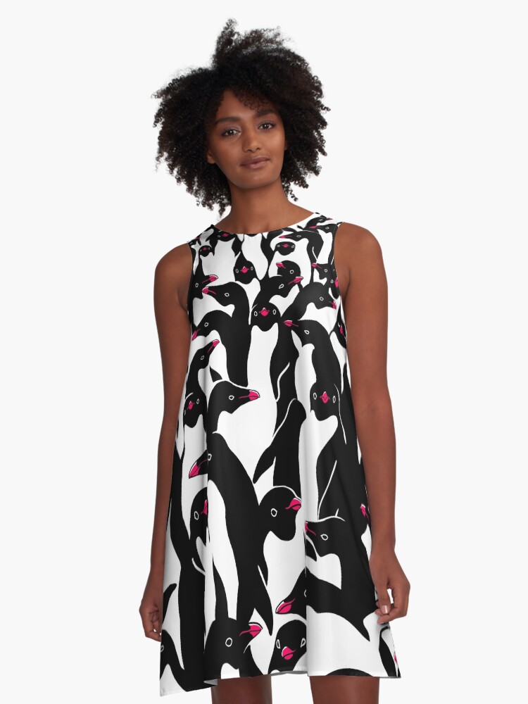 "meanwhile penguins II" A-Line Dress for Sale by Liis Roden | Redbubble