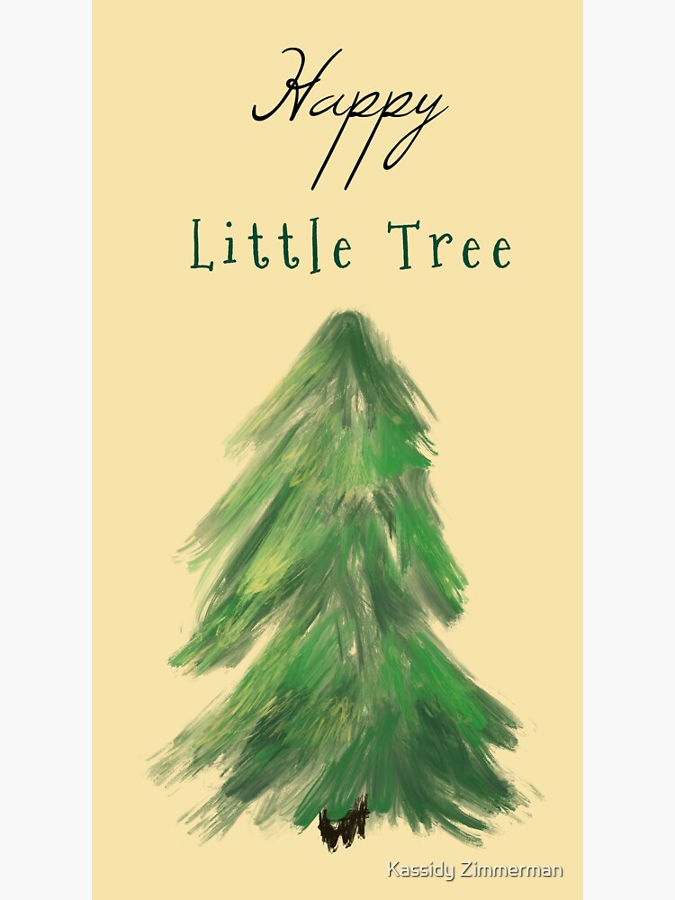 "Happy Little Tree" Sticker for Sale by KZimmArtistry | Redbubble