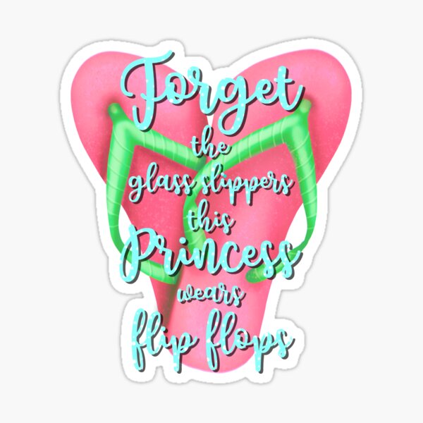 "Flip flop sticker" Sticker for Sale by Patty Bumbera | Redbubble