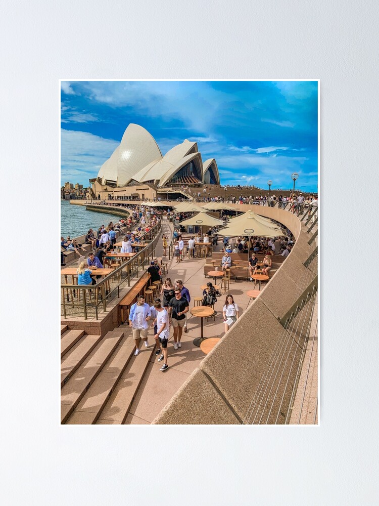 "Sydney Opera Cafe Lifestyle" Poster by redkitephotos | Redbubble