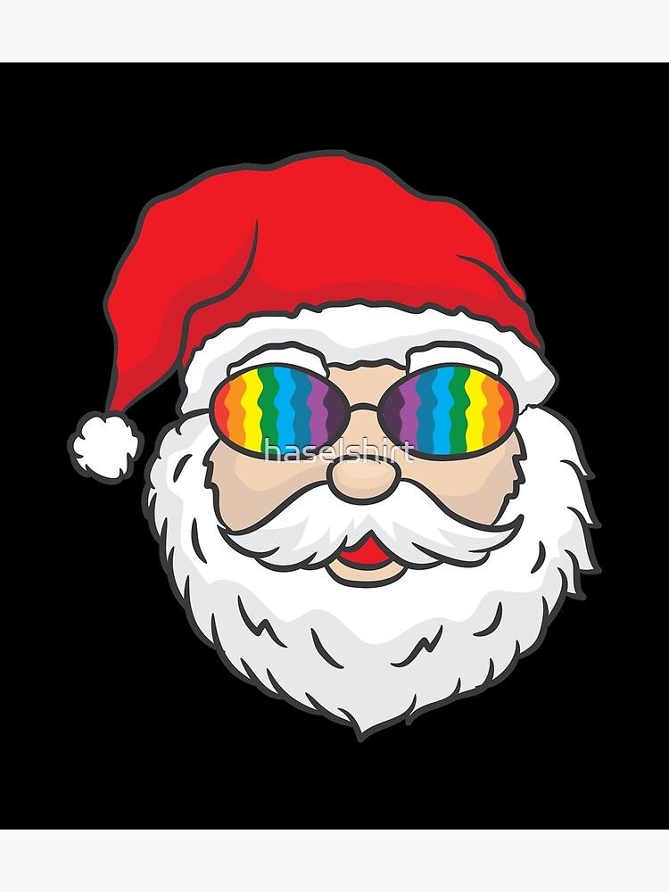 "LGBT Santa Gay Pride LGBTQ Christmas Xmas Gift" Canvas Print for Sale ...