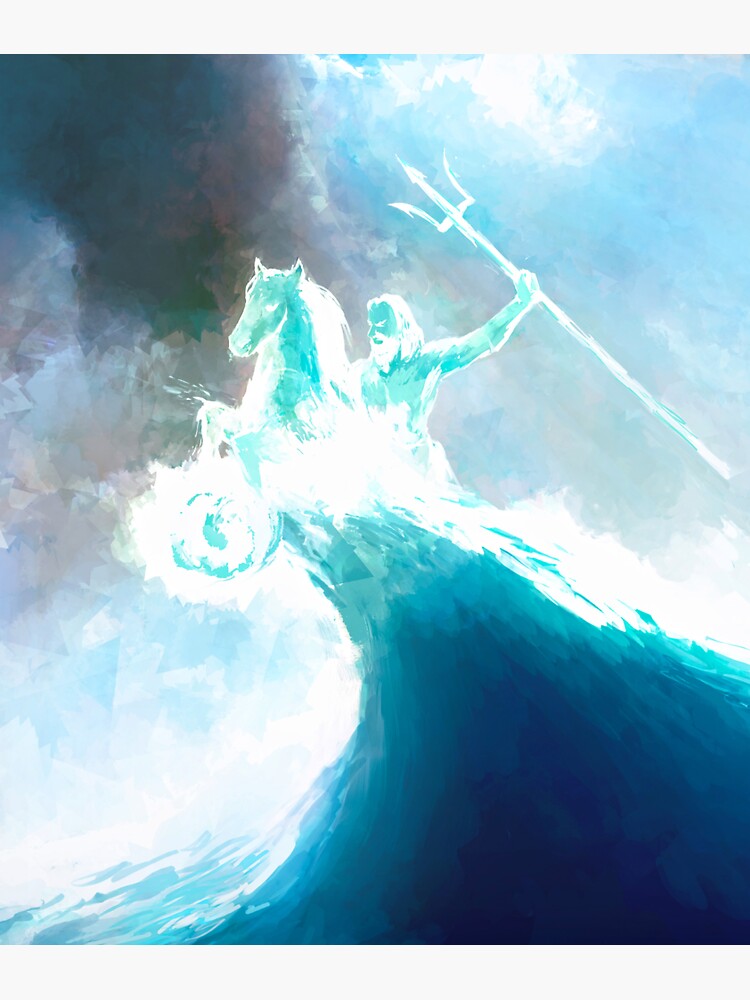 "Neptune, Lord of the sea" Sticker for Sale by moodbringer | Redbubble