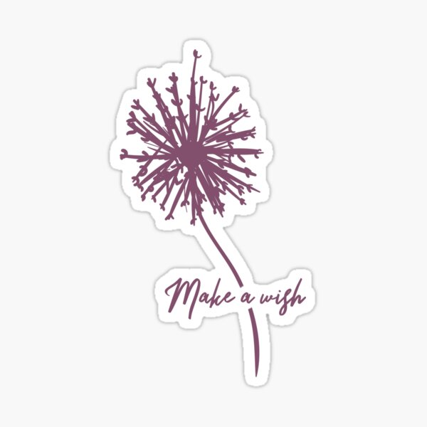 "Dandelion Make A Wish" Sticker for Sale by madtoyman | Redbubble