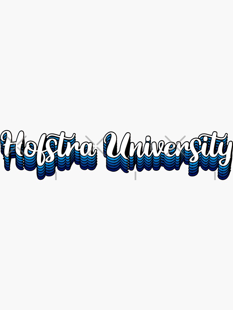 "Hofstra University" Sticker for Sale by Leilasayan | Redbubble