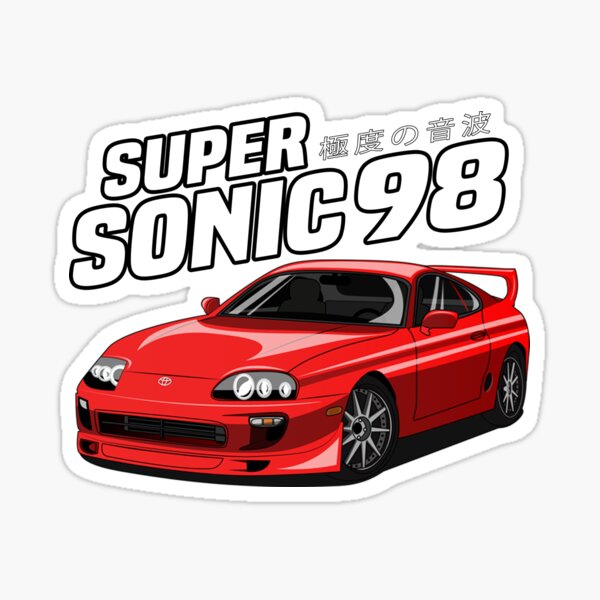 "Super Sonic '98" Sticker for Sale by CreepyRebel | Redbubble
