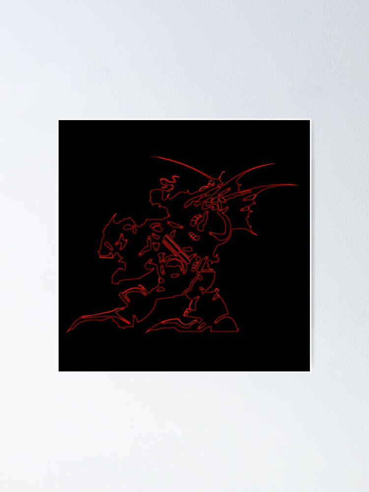 "-FINAL FANTASY- Final Fantasy VI Neon Logo" Poster by ShimadaSan ...