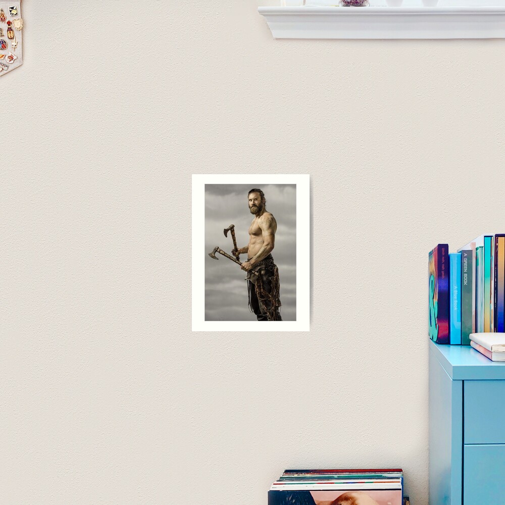 "Rollo Lothbrok Actor" Art Print by V1rgil | Redbubble