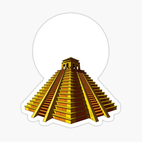 Pegatina «Pirámide azteca» de underheaven | Redbubble