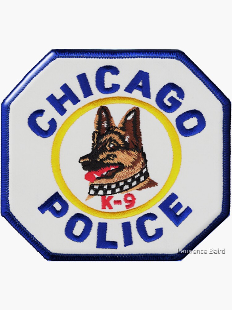 "Chicago Police K9" Sticker for Sale by lawrencebaird | Redbubble