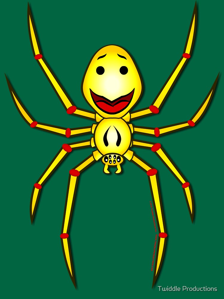 "Happy Face Spider" T-shirt by TwiddleProd | Redbubble
