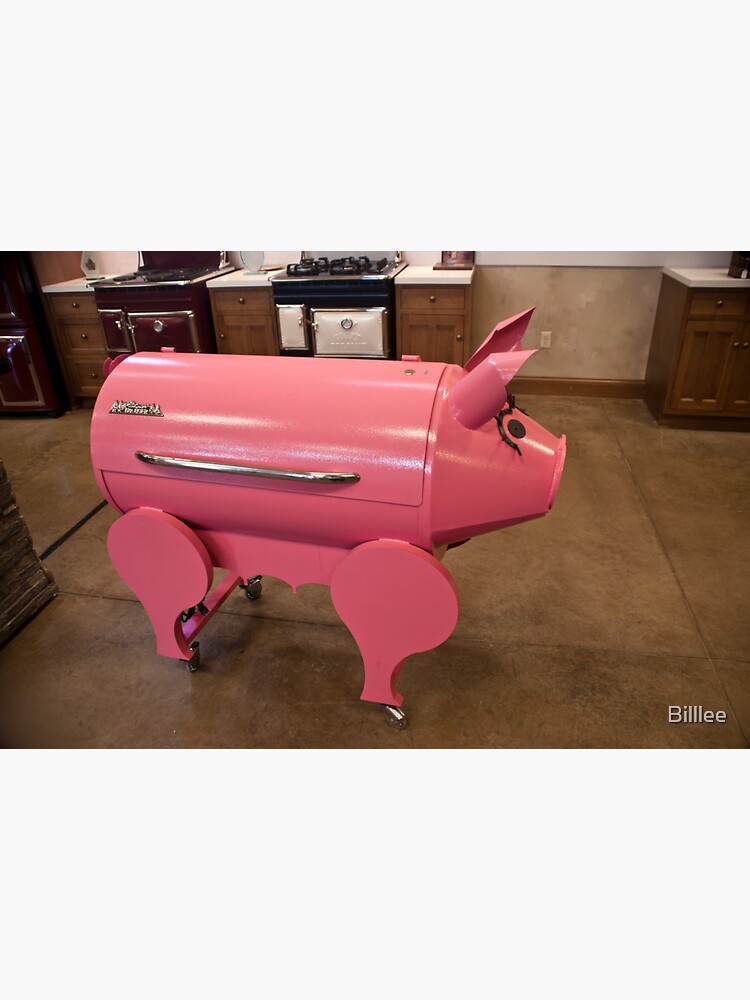 "Pink Pig Grill" Sticker for Sale by Billlee | Redbubble