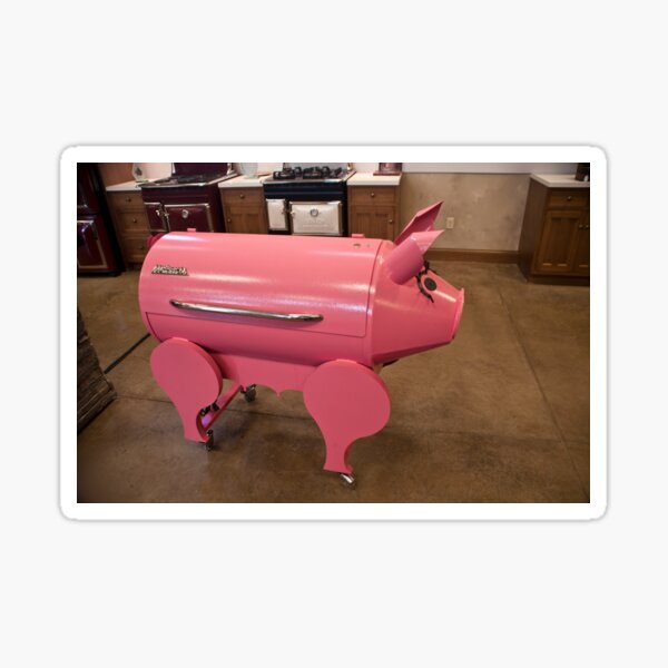 "Pink Pig Grill" Sticker for Sale by Billlee | Redbubble