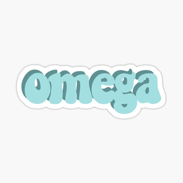 "omega" Sticker for Sale by rpgraphics | Redbubble