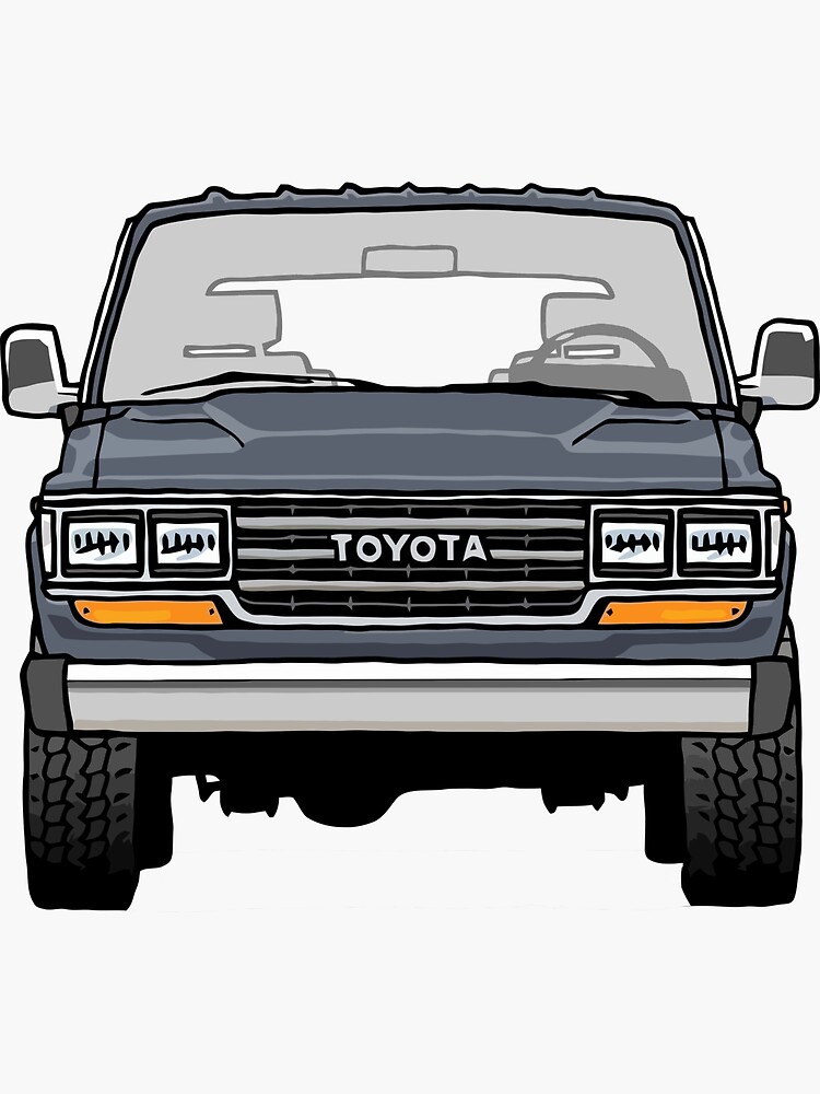 "Toyota Land Cruiser FJ60" Sticker for Sale by ChaseBig | Redbubble