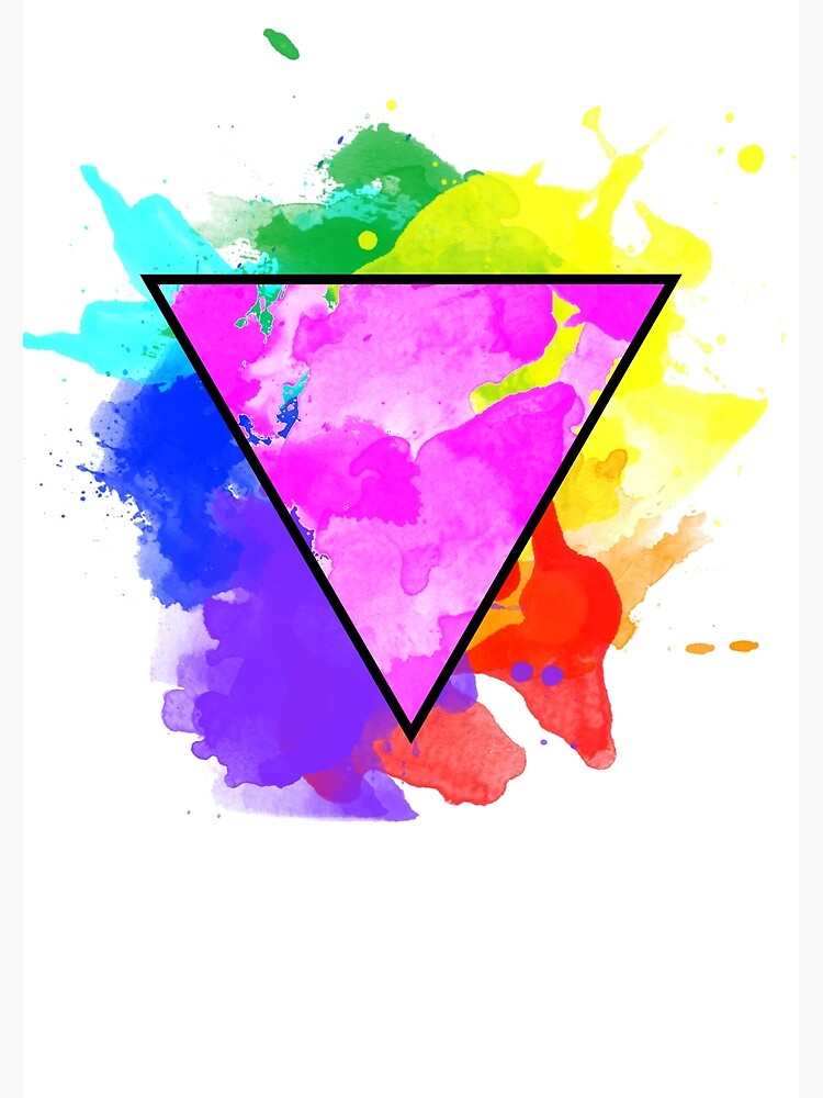 "Pink triangle for pride" Poster for Sale by fingu | Redbubble