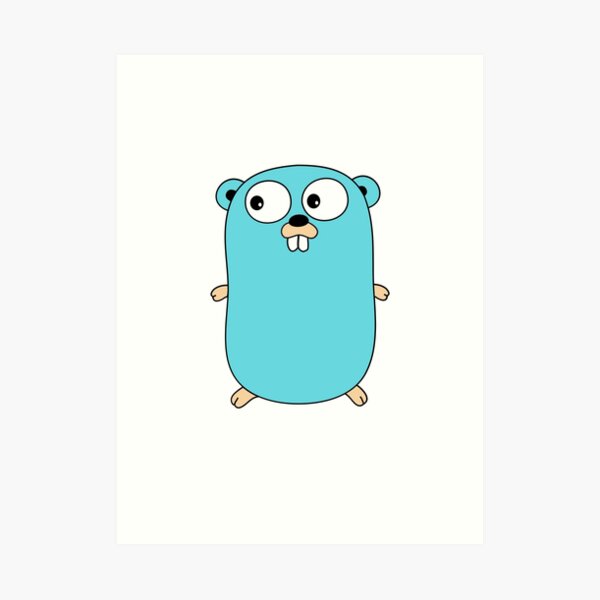 "The Go Gopher: Official Golang Logo" Art Print for Sale by hellkni9ht ...