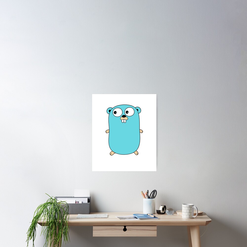 "The Go Gopher: Official Golang Logo" Poster for Sale by hellkni9ht | Redbubble