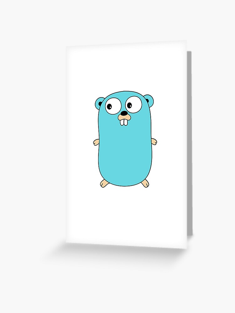 "The Go Gopher: Official Golang Logo" Greeting Card for Sale by ...