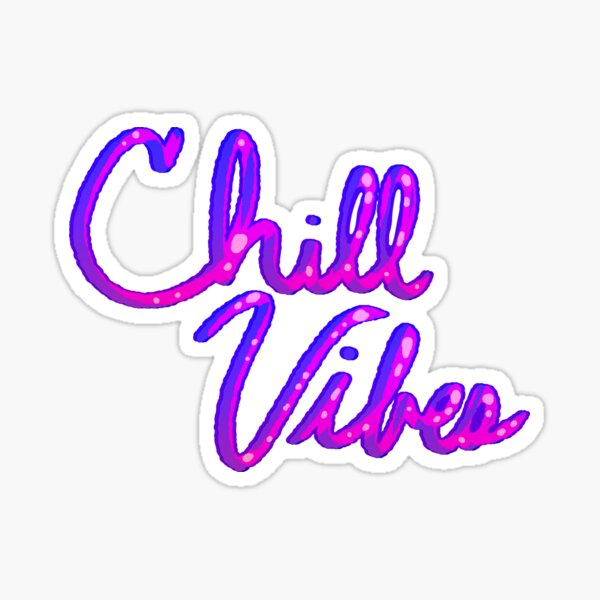 "Chill Vibes II" Sticker for Sale by question | Redbubble