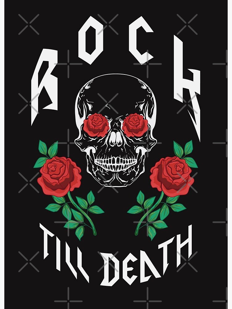 "Rock Till Death" Art Board Print for Sale by iamdanry | Redbubble