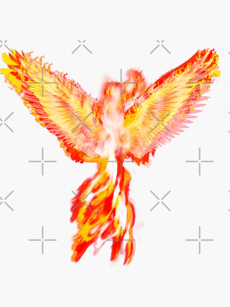 "Phoenix Rising" Sticker for Sale by Foxlindesigns | Redbubble