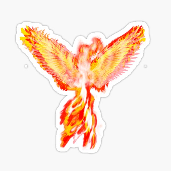 "Phoenix Rising" Sticker for Sale by Foxlindesigns | Redbubble