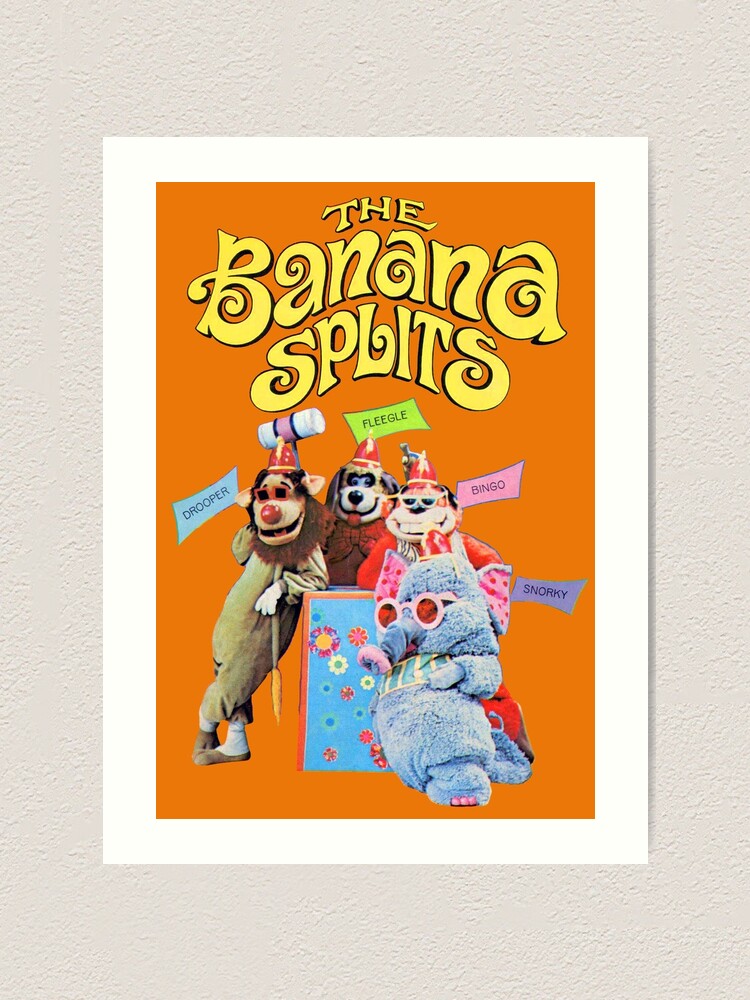 "The Banana Splits Retro Cast - Drooper Fleegle Bingo Snorky" Art Print ...