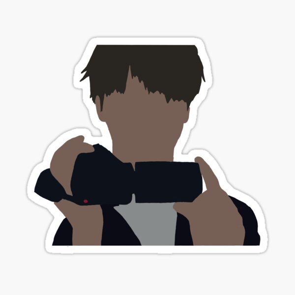 "Jin (진) - Run - BTS (방탄소년단)" Sticker by tragickpop | Redbubble