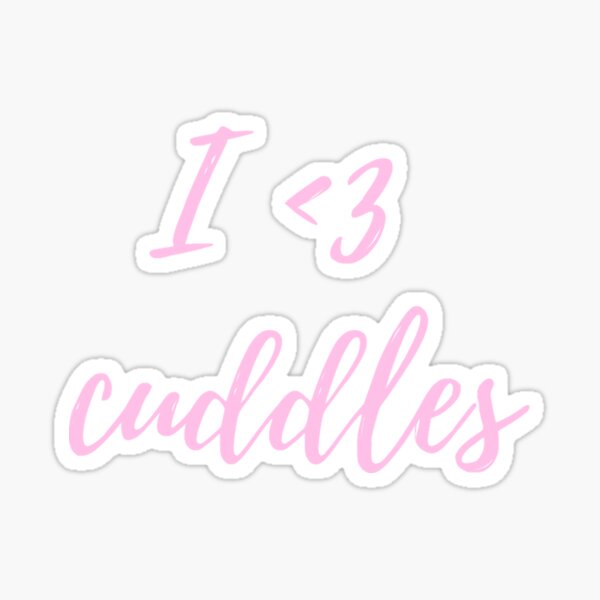 "More Cuddles :))))" Sticker by nehariika | Redbubble