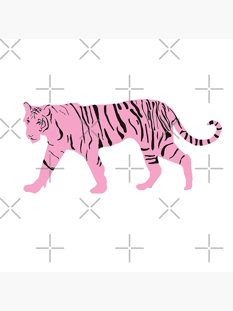 "Pink Tiger " Art Print for Sale by Manitarka | Redbubble