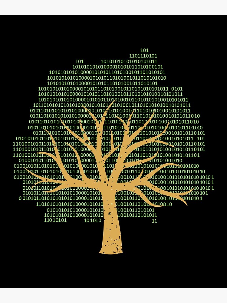 "Binary tree graphic funny programming coding design" Poster by ...