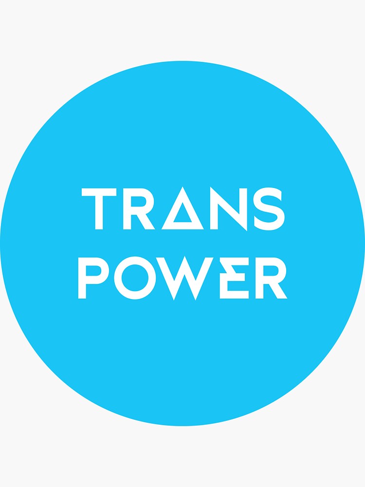 "Trans power" Sticker by gender-rainbow | Redbubble