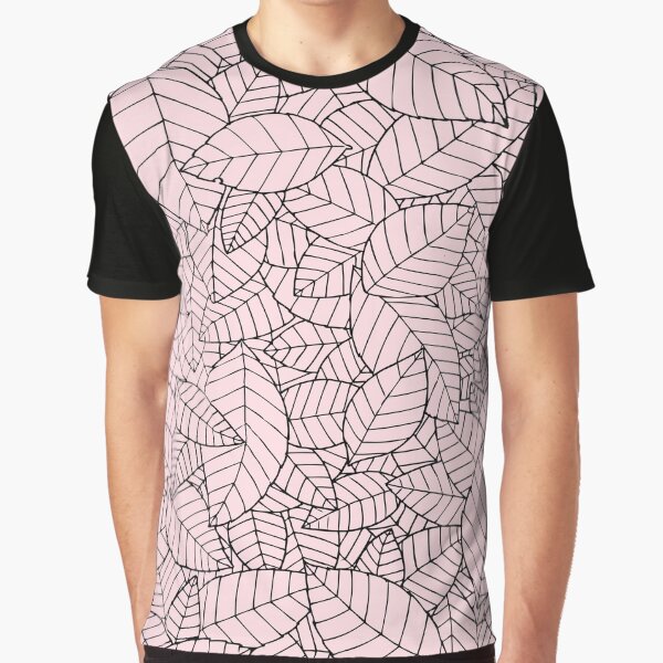 "Hand drawn leaves pattern b&w" T-shirt for Sale by mangulica ...