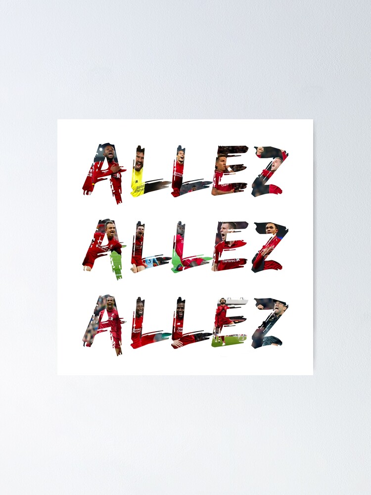 "Allez Allez Allez Photo Text" Poster by RusticSeapig | Redbubble